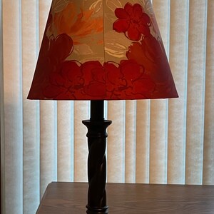 Beautiful Red Floral Lampshade - Etsy
