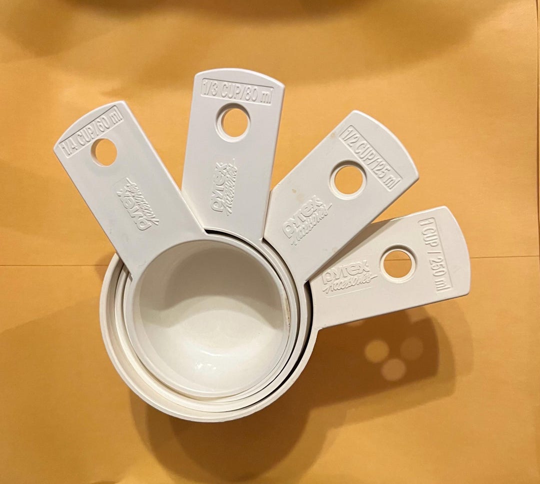 Vintage Pyrex Accessories Set of 4 Measuring Cups - Etsy