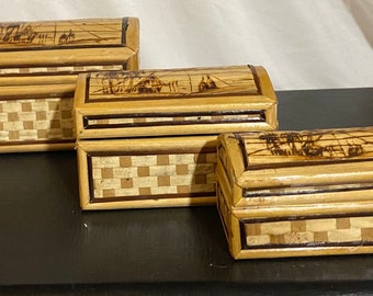 Bamboo Nesting Boxes - Etsy