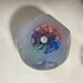 Vintage Collectible Large Multi Colored Frosted Asymmetrical ...