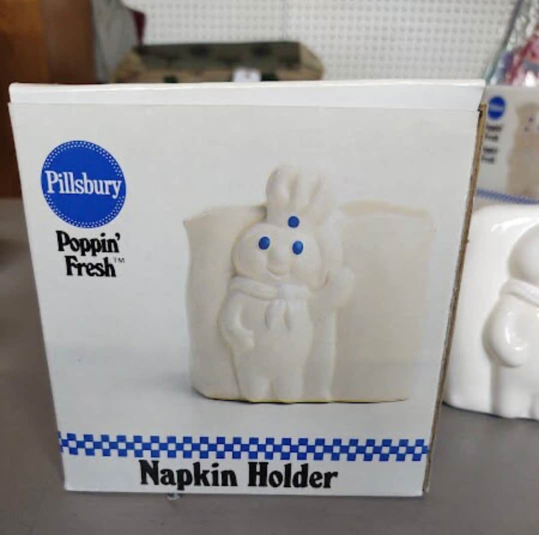 Vintage Collectible 1988 Pillsbury Doughboy Napkin Holder - Etsy