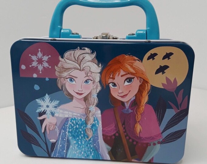 Disneys Frozen Elsa & Anna Small Tin/snack/trinket/jewelry Box - Etsy