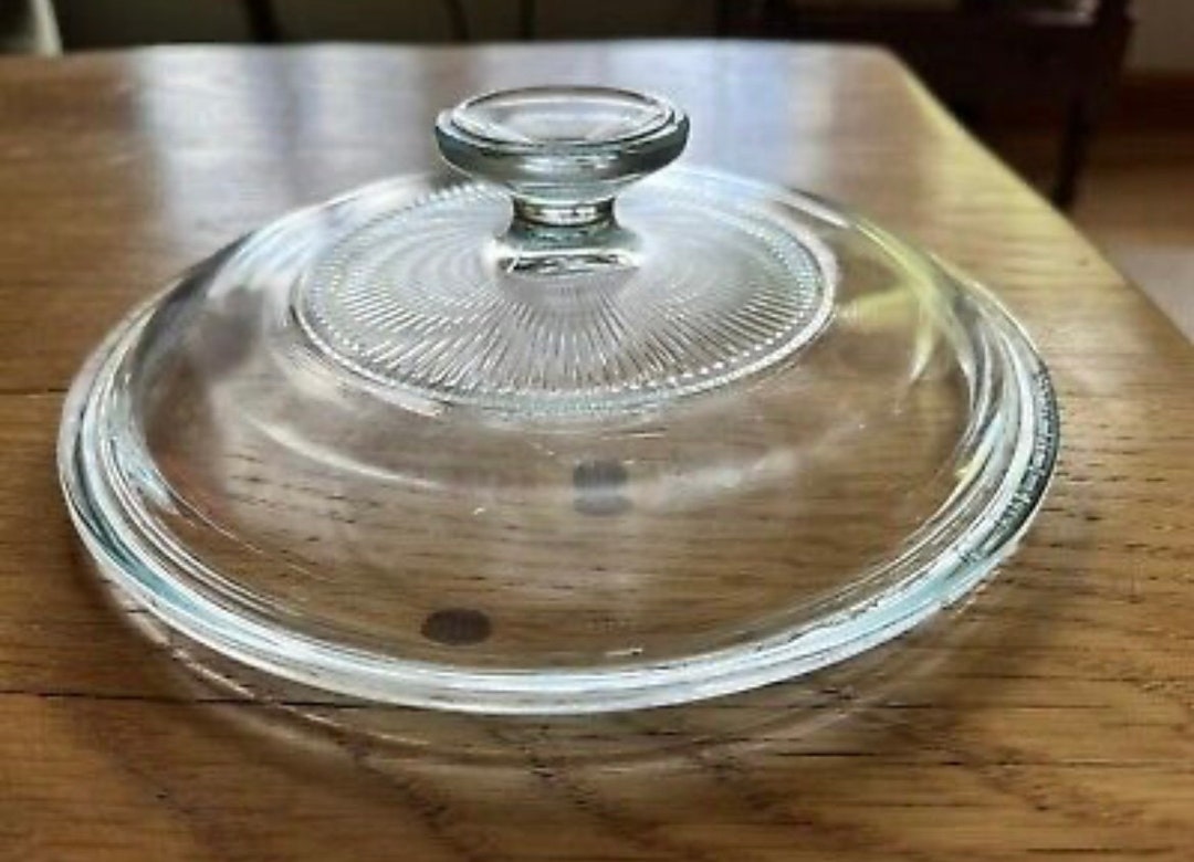 Vintage Corning Ware/pyrex Round Ribbed Blue Tint Lid G-5-C A - Etsy