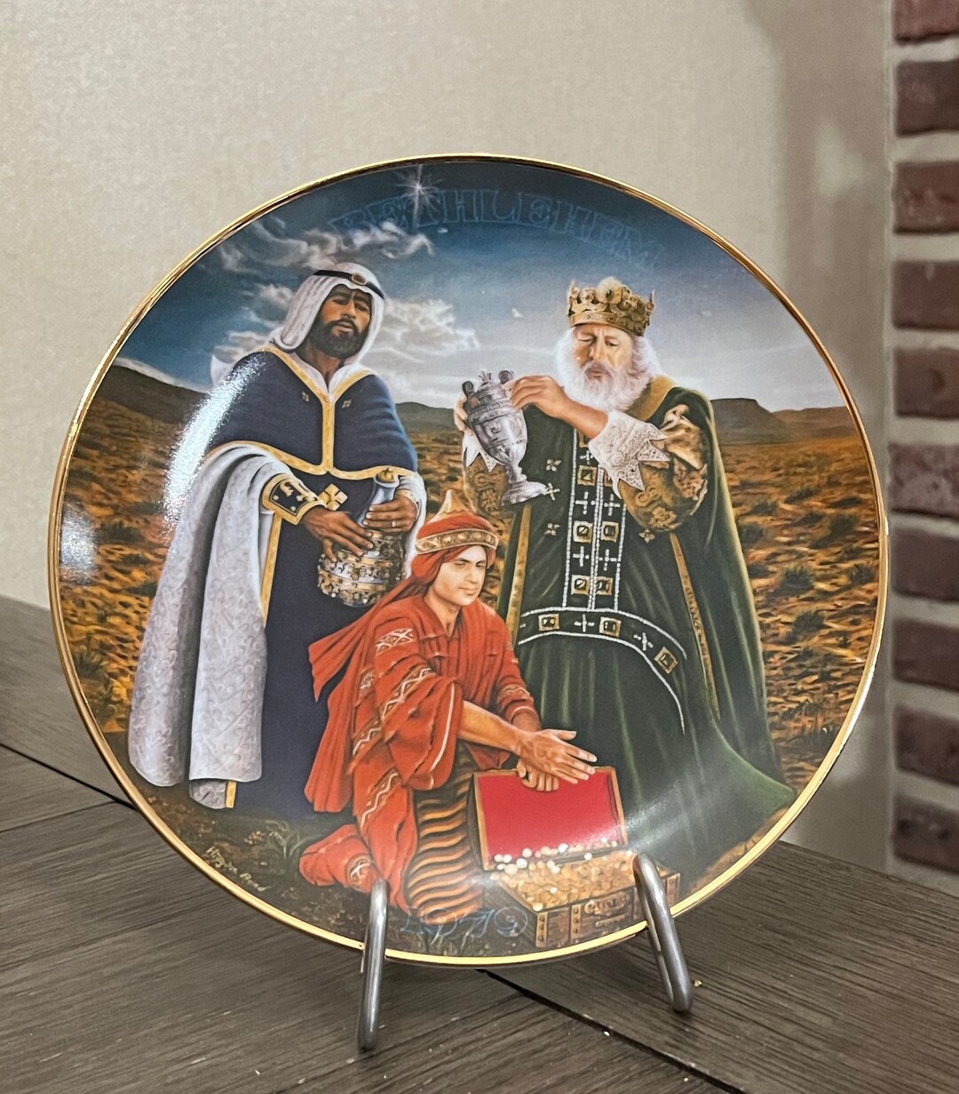 Vintage Collectible the Gift Bearers Bethlehem Series Christmas Plate ...