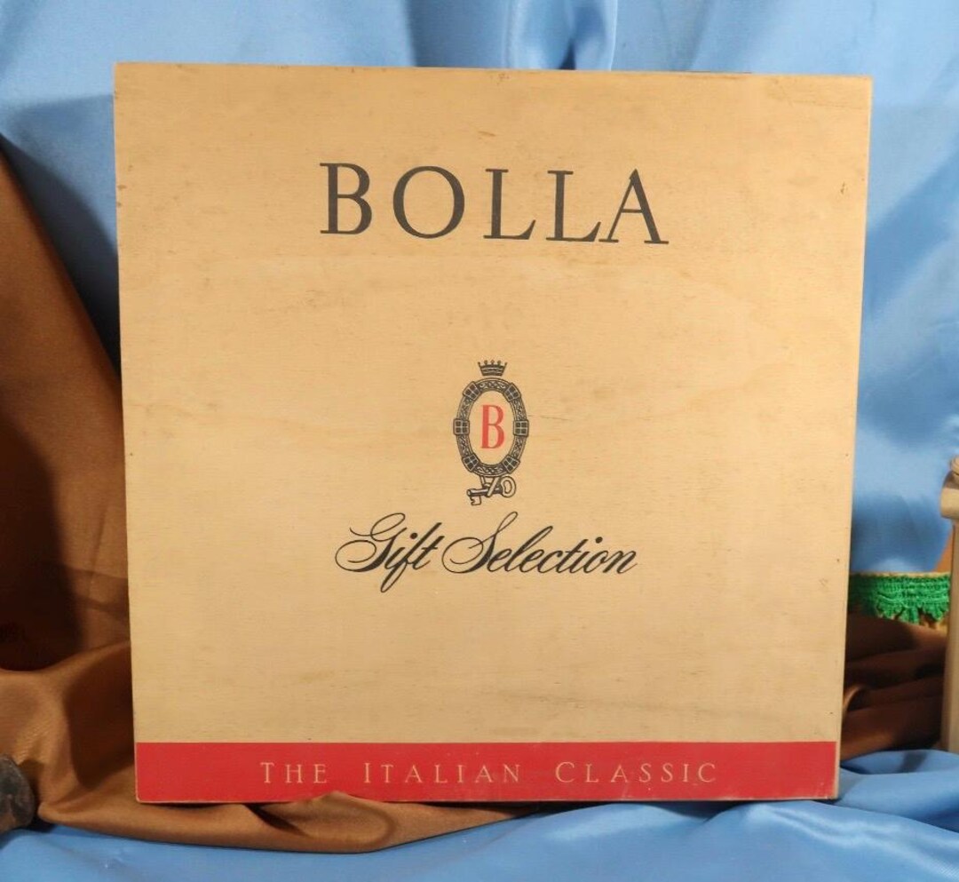 Vintage 1970s Signed Wood Bolla Wine Box With Latch for Storage ...