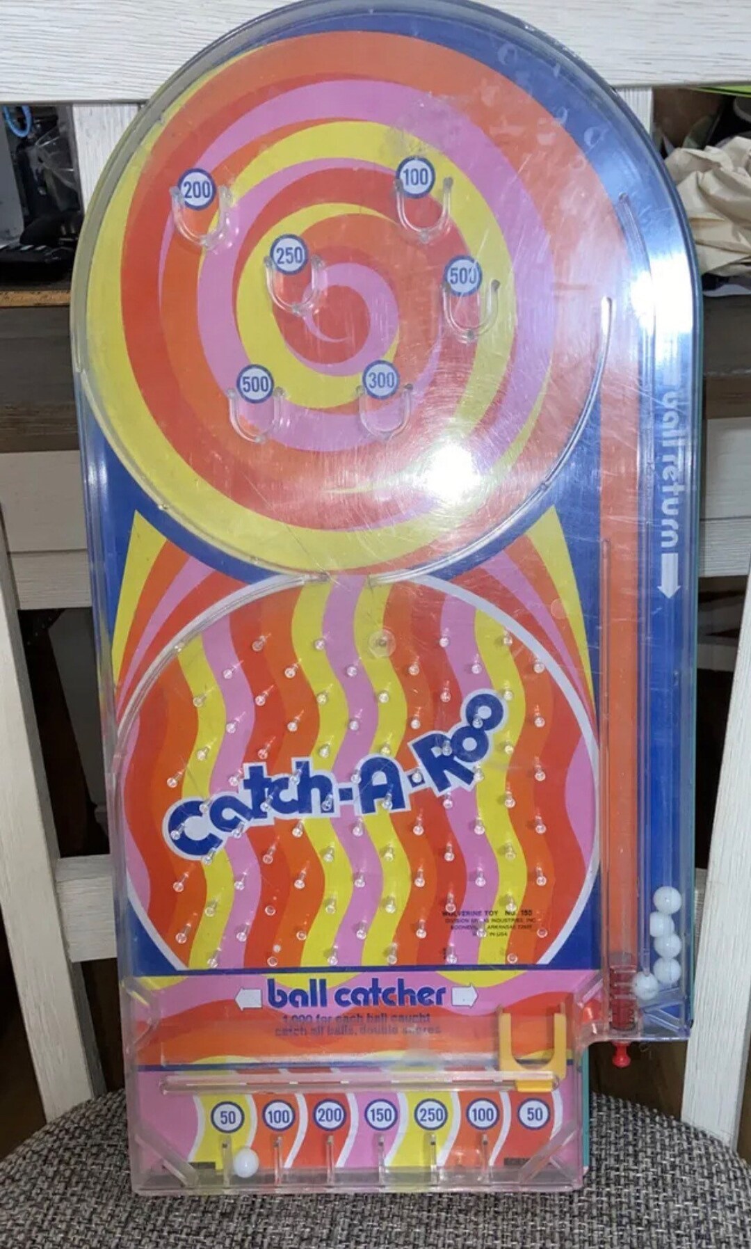 Vintage Collectible Catch-a-roo Pinball Game - Wolverine Toy #155 ...