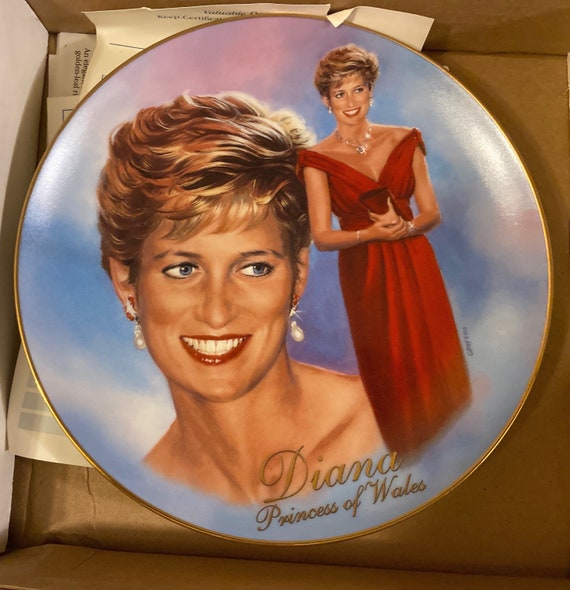 Vintage 1998 Diana Commemorative Plate forever Diana - Etsy