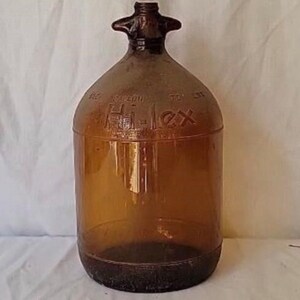 Vintage 1950s Hi-lex Duraglass 1 Gallon Amber Glass Bleach Jug - Etsy