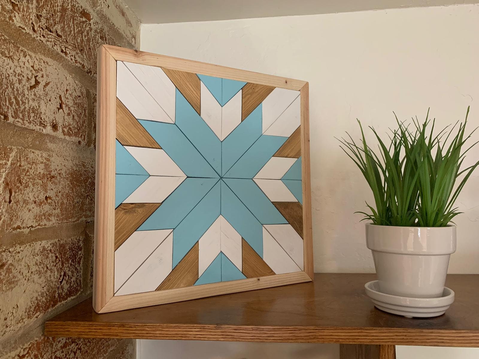Geometric Wood Wall Art - Etsy
