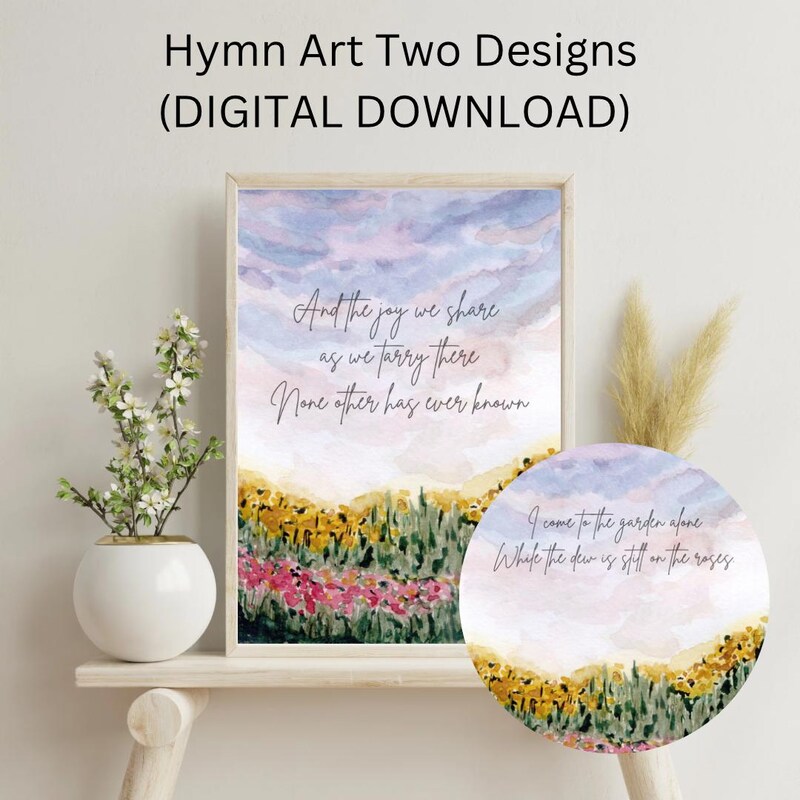 Printable Hymn Wall Art - Etsy