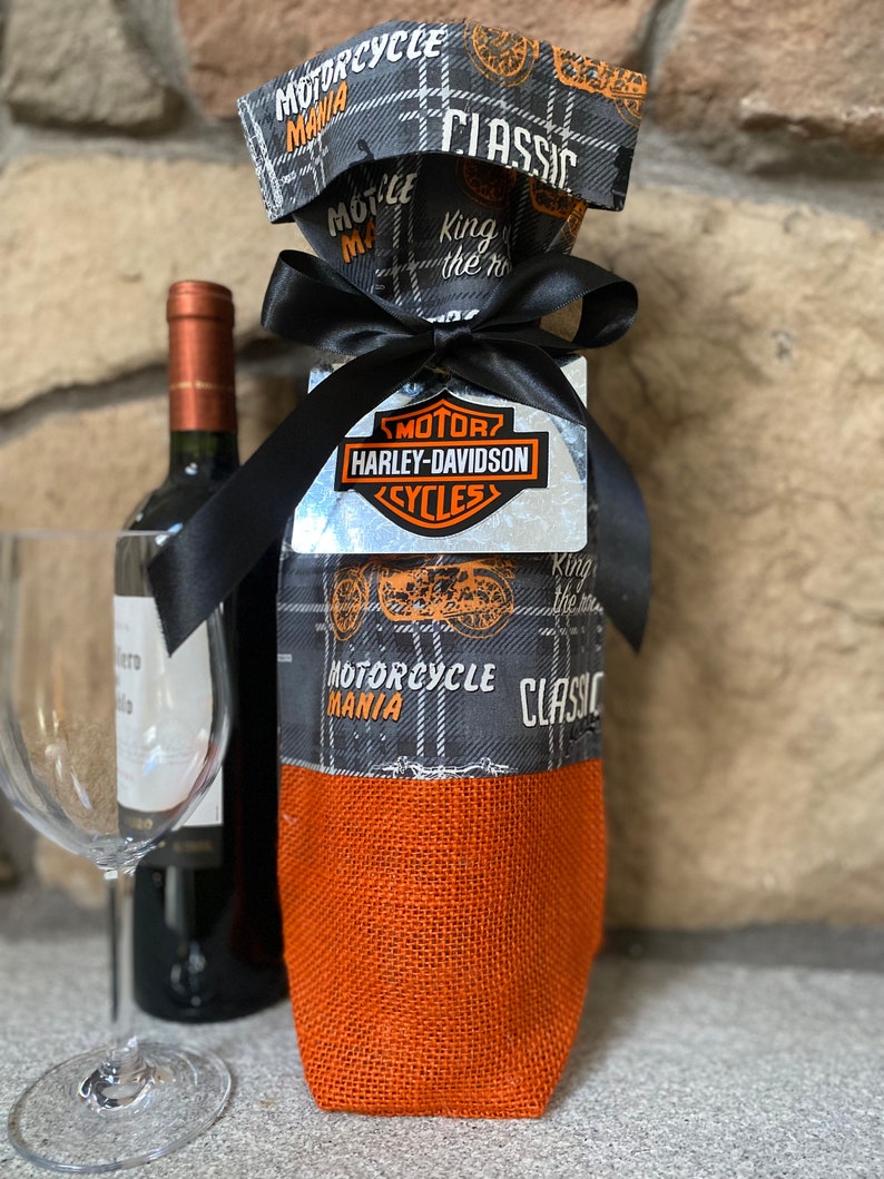 Harley Davidson Wine Bag - Etsy