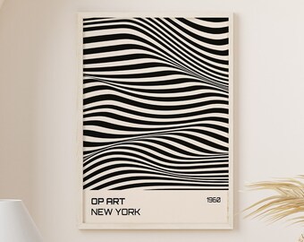 Op Art Poster | Etsy