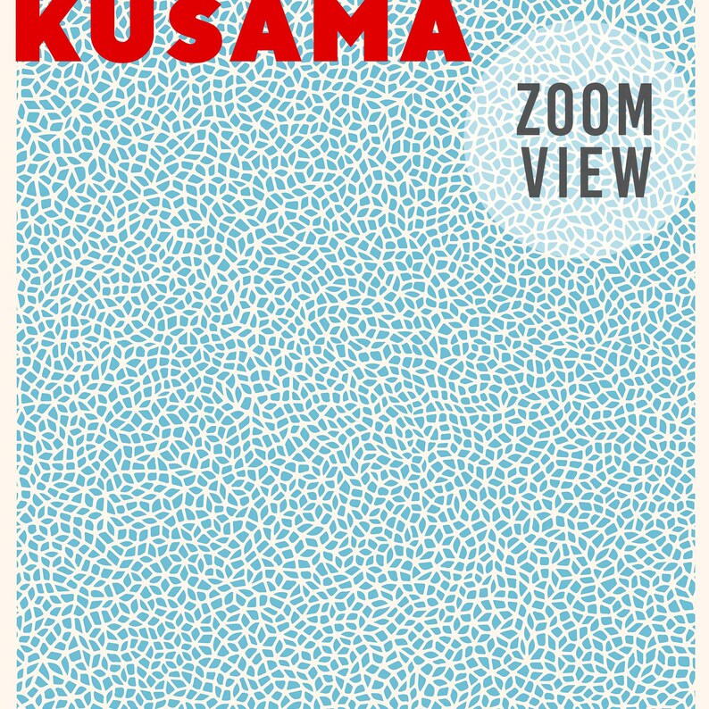 Kusama Exhibition Print Yayoi Kusama Infinity Nets Poster - Etsy