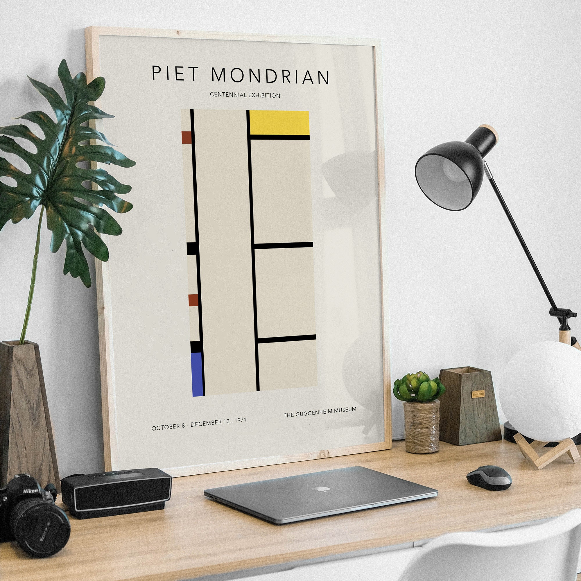 Piet Mondrian Exhibition Poster Mondrian Poster Modern Art - Etsy