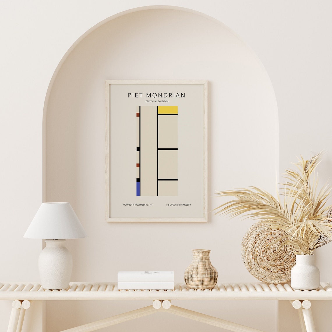 Piet Mondrian Exhibition Poster Mondrian Poster Modern Art - Etsy