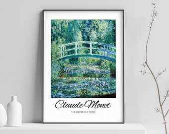 Claude Monet Exhibition Poster Water Lilies Impressionist - Etsy