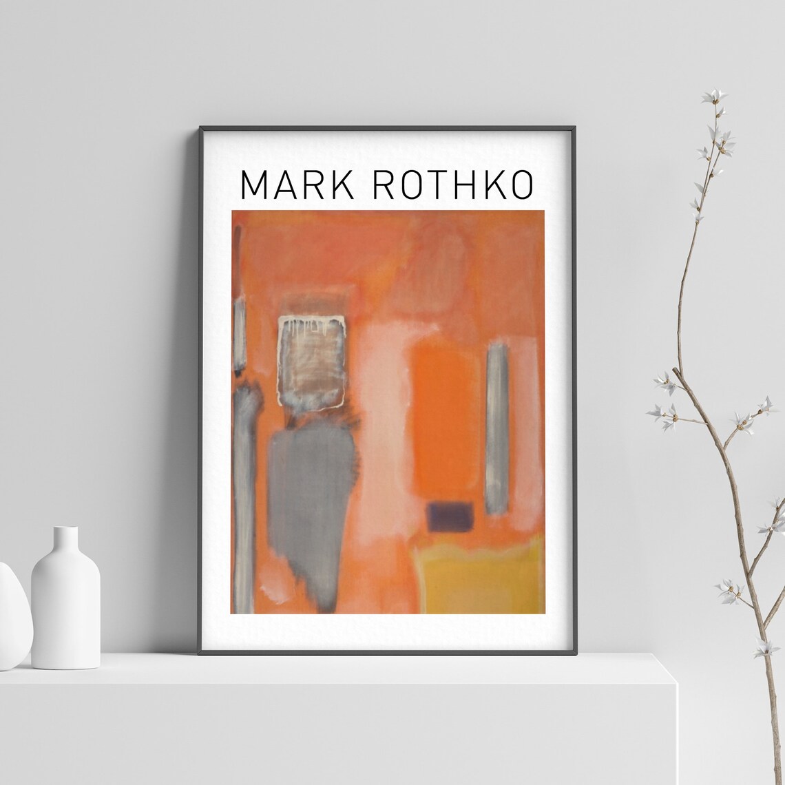 Mark Rothko Exhibition Poster Rothko Print Vintage Poster | Etsy