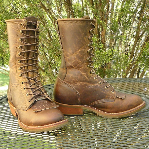 Lace up Packer Boots - Etsy