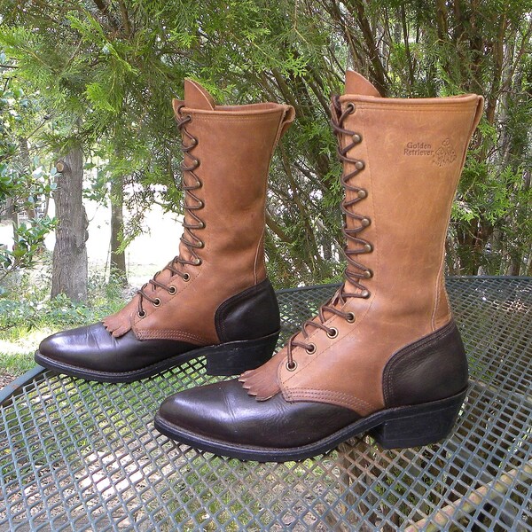 Lace up Packer Boots - Etsy