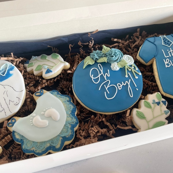 Baby Boy Cookies - Etsy