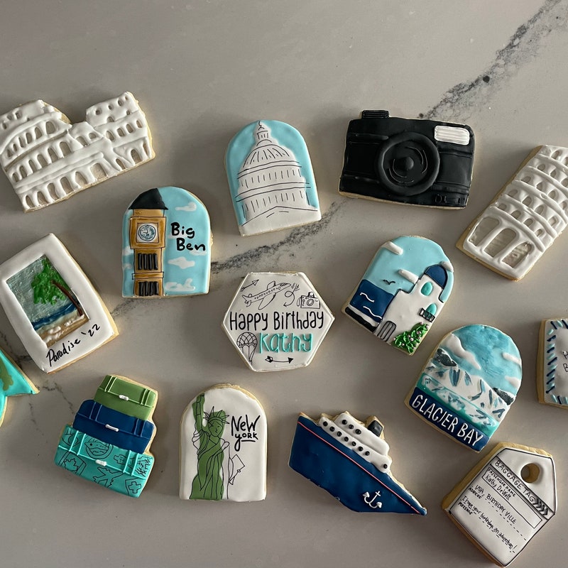 Travel Cookies - Etsy