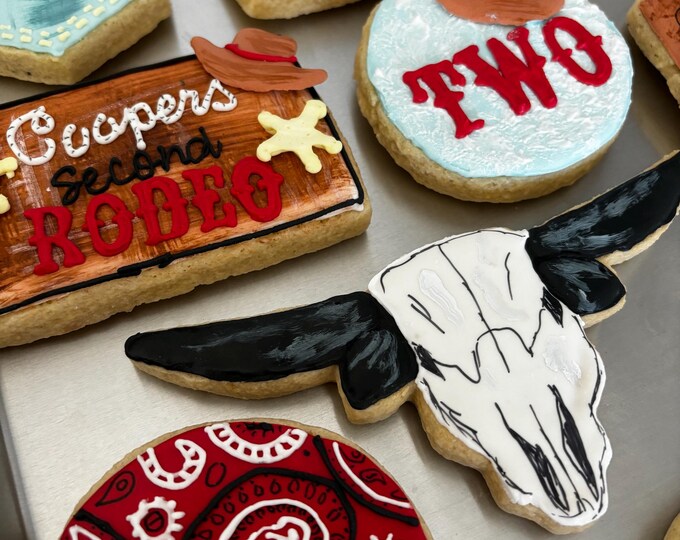 Rodeo Cookie Set / Cowboy Themed - Etsy