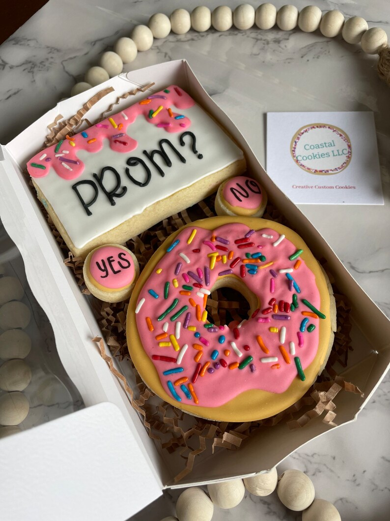 Will You Go to Prom Yes or No Proposal Cookies - Etsy