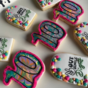 Peace Out Single Digits Theme Cookies - Etsy