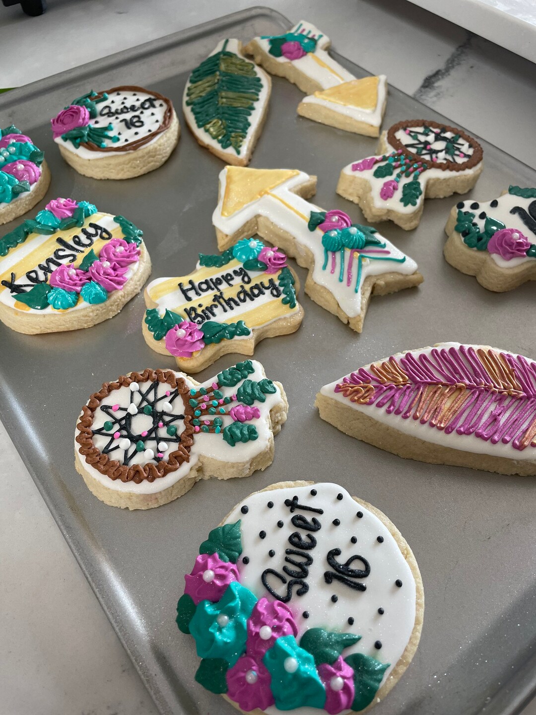 Tribal Themed Birthday Cookies - Etsy