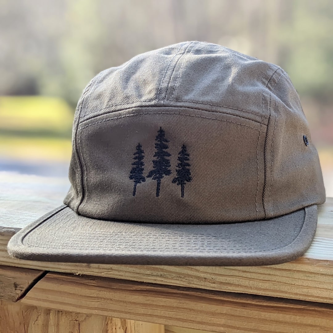 Tree 5 Panel Hat, Five Panel Hat, Camp Hat, Camper Hat, Olive Green Hat ...