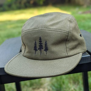 Green Tree 5 Panel Hat, Five Panel Hat, Camp Hat, Camper Hat, Olive ...
