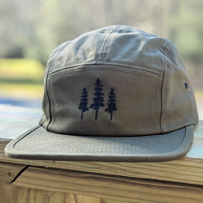 Green Tree 5 Panel Hat, Five Panel Hat, Camp Hat, Camper Hat, Olive ...