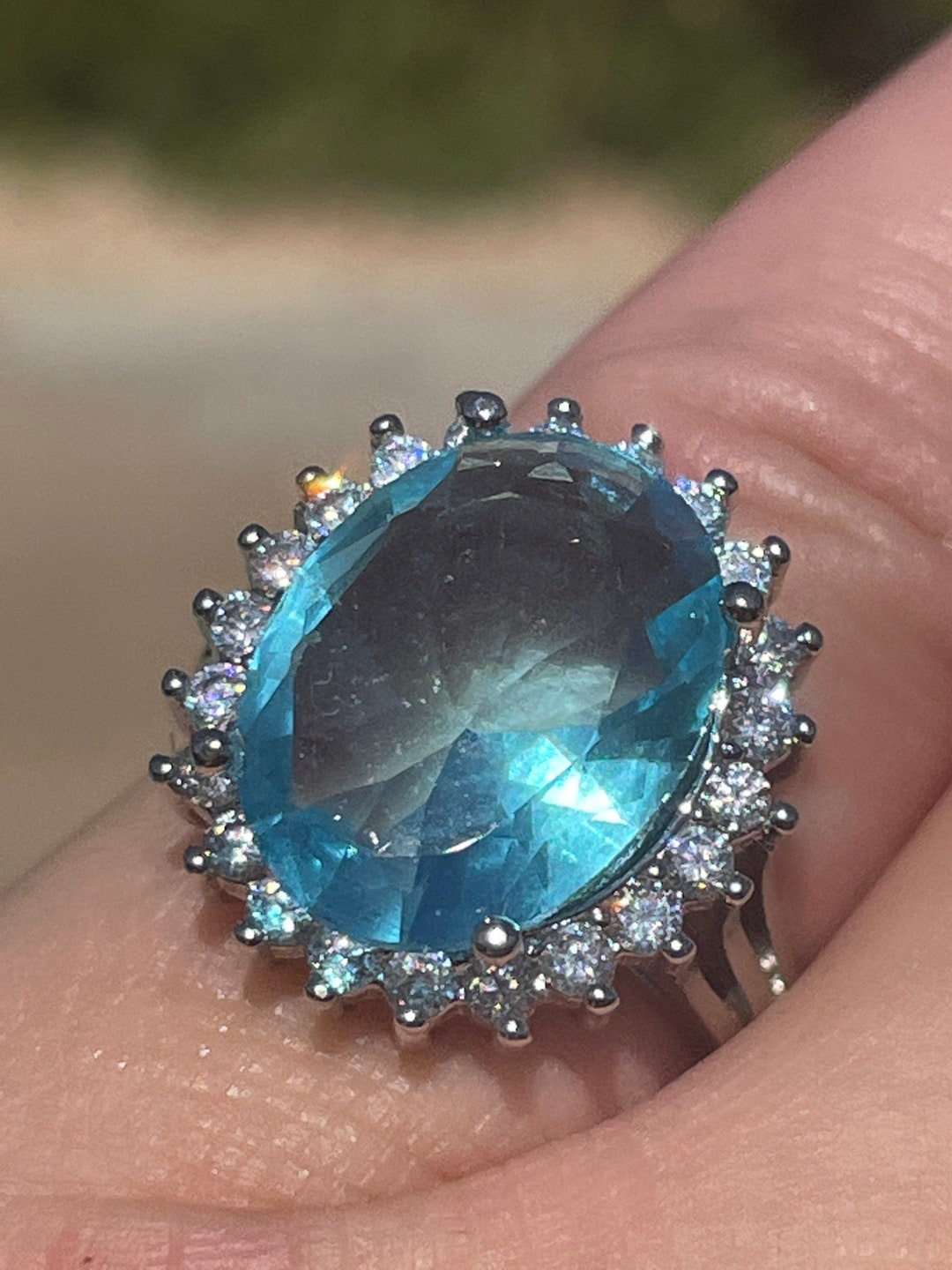 Kate Middleton Ring in Meghan Markle Aquamarine Color Stone - Etsy