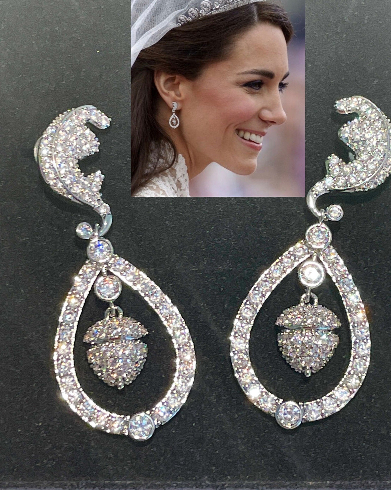 Kate Middleton Wedding Acorn Earrings - Etsy