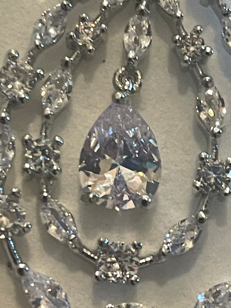 Kate Middleton Diamond Sparkle Drop Dangle Earrings Excellent - Etsy