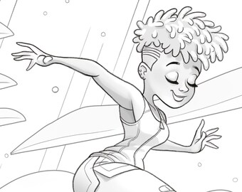 Demoness Arazelle Printable Adult Coloring Page Instant Download - Etsy