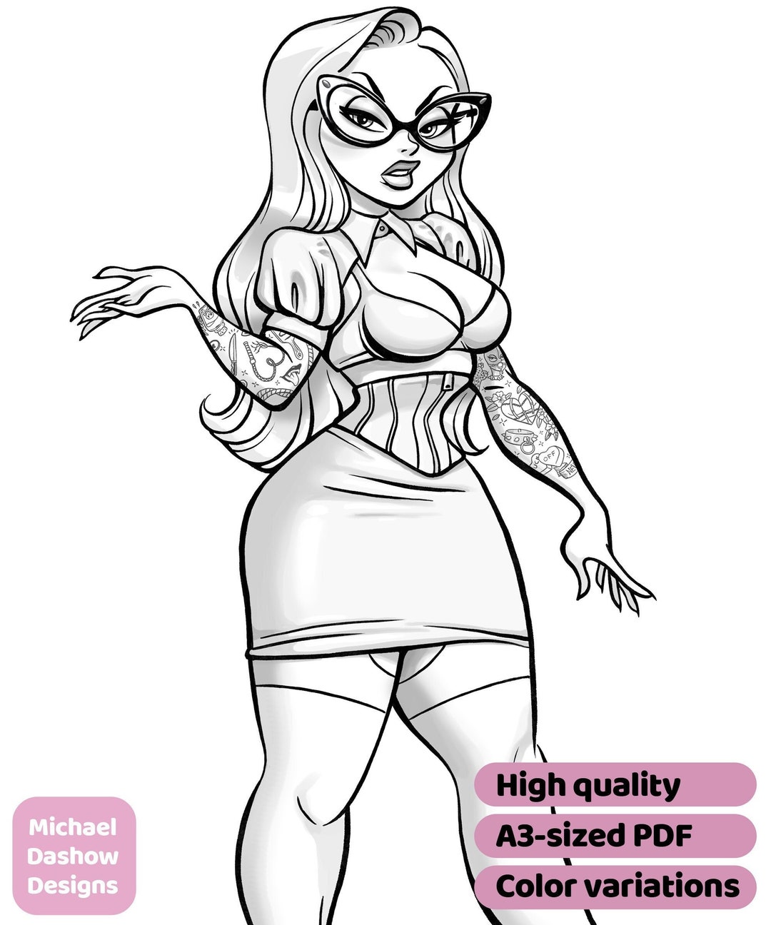 Anastasia Printable Adult Coloring Page Instant Download Etsy