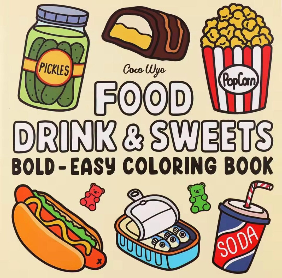 Little Corner: Super Cute Designs of Cozy, Hygge Food Coloring Book by ...