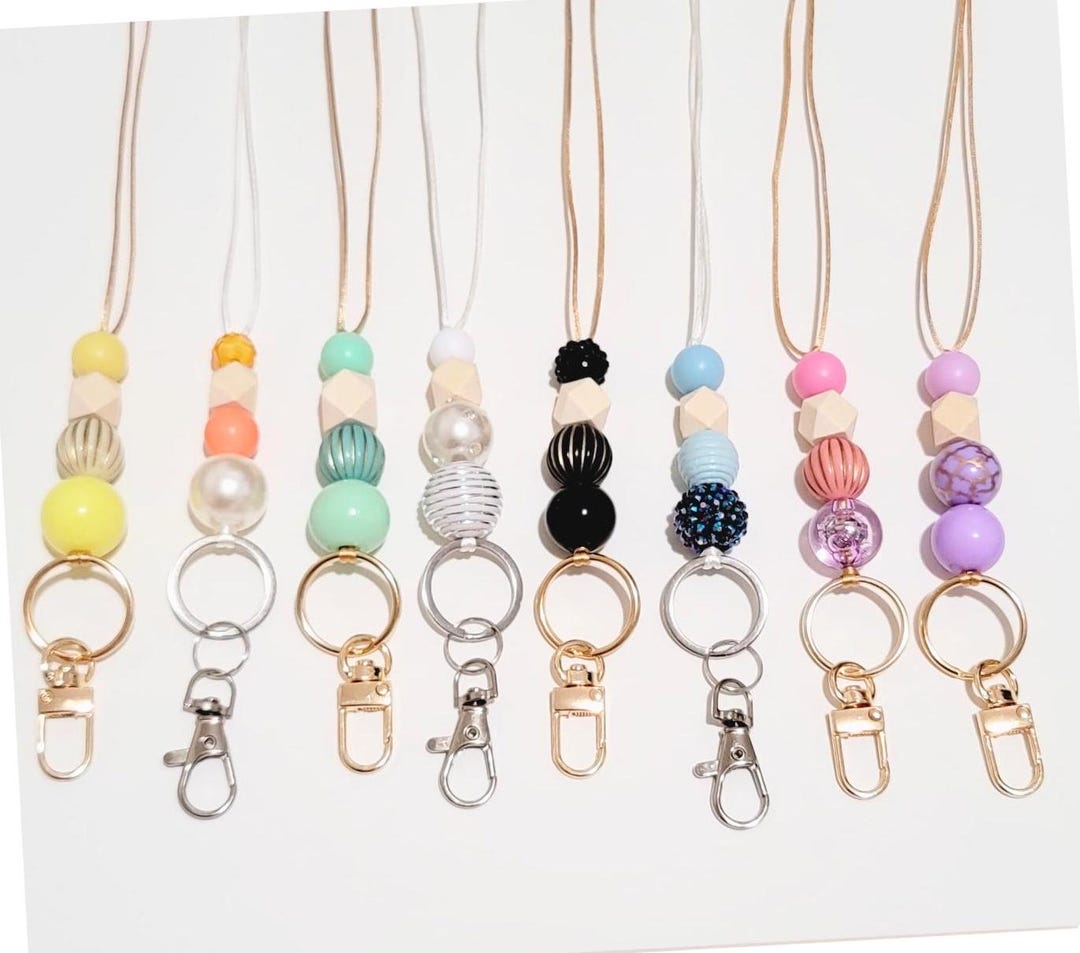 Candy Series Lanyards | Personalized Teacher Lanyard | Beaded Lanyards ...