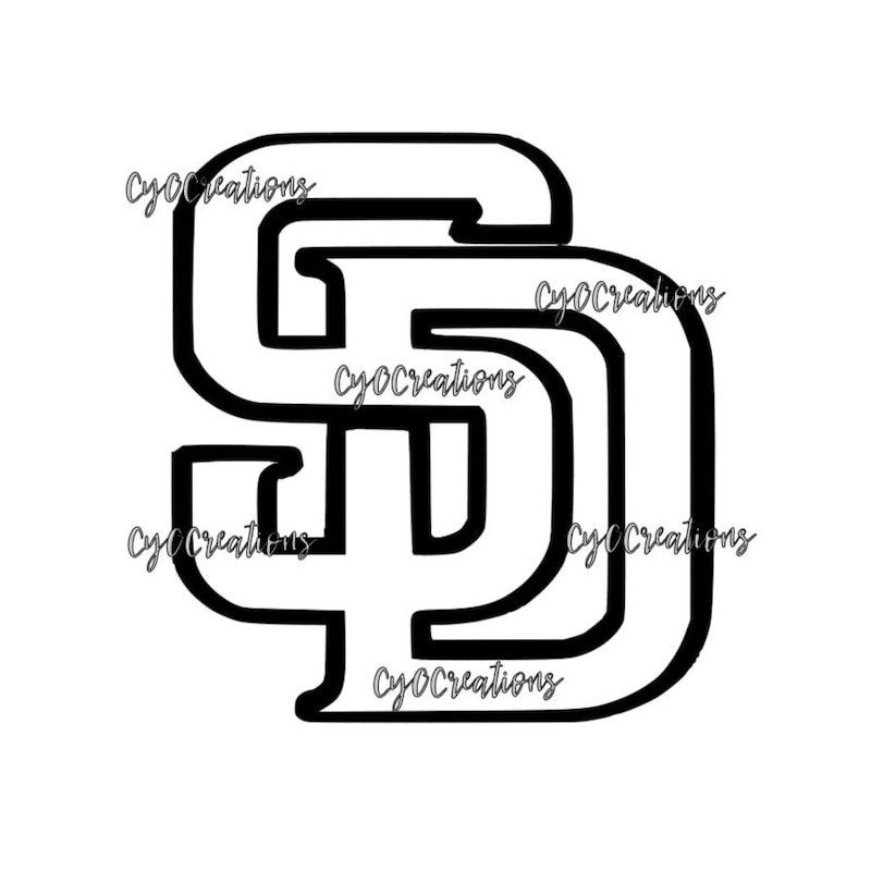 Sd Padres Logo - Etsy