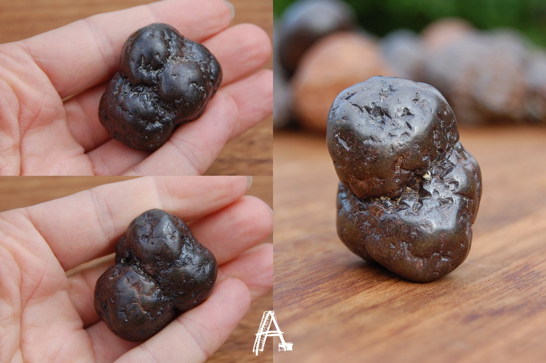 Hematite, Prophecy Stone, Limonite After Marcasite, Pseudomorph, Raw ...