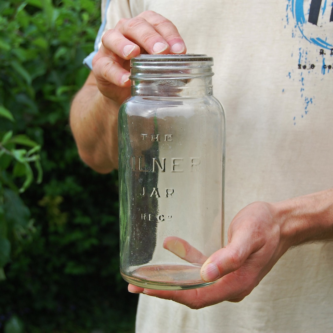 Large Vintage Kilner Jar, Old Kilner Jar, Antique Kilner Jar, Vintage ...