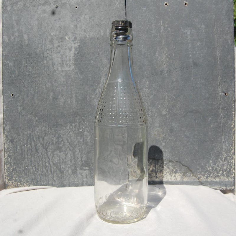 Retro Glass Bottle - Etsy