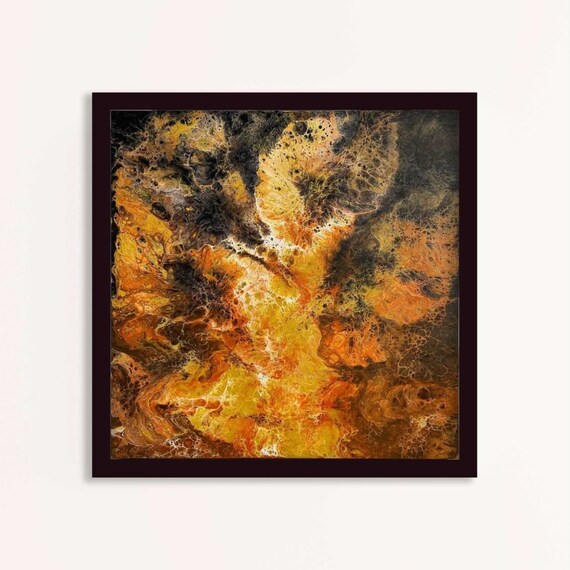 Inferno Original Abstract Painting - Etsy