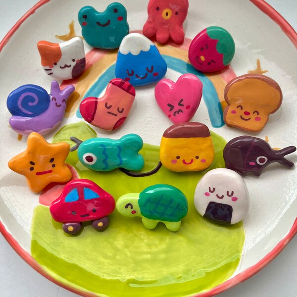 Clay Pins - Etsy
