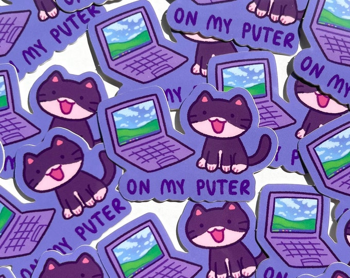On My Puter Sticker! - Etsy