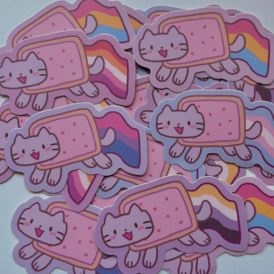 PRIDE Nyan Cat Stickers - Etsy