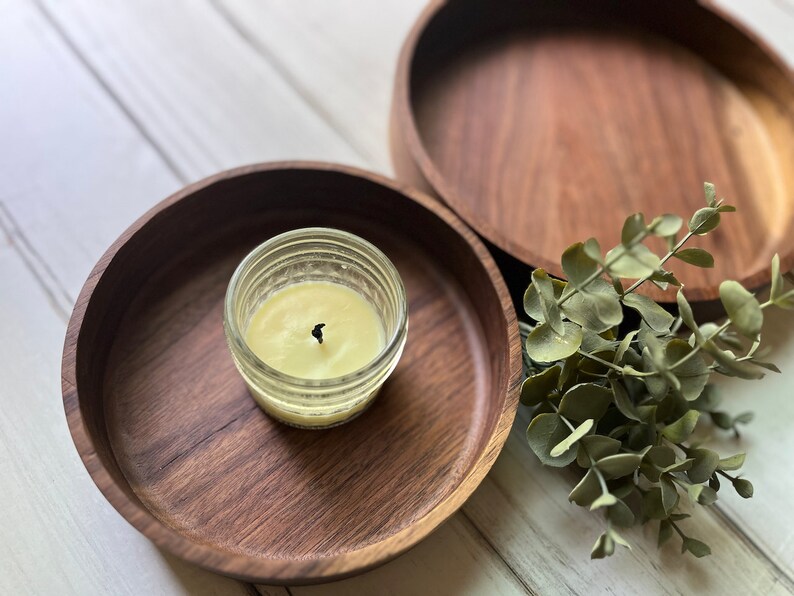 Handmade Wood Router Bowls, Serving Set, Walnut Bowls, Minimalist ...