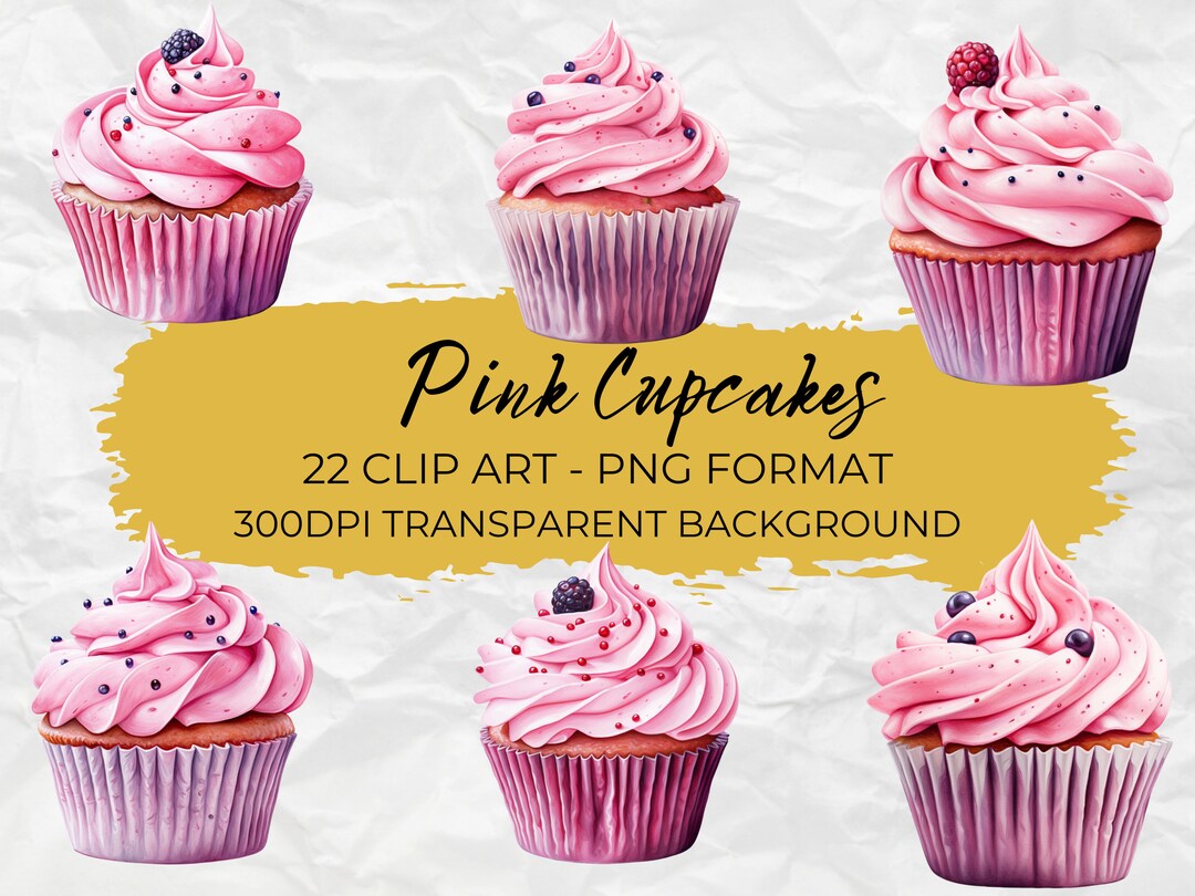 Cupcakes Clip Art Birthday Girl Clip Art Party for Her - Etsy