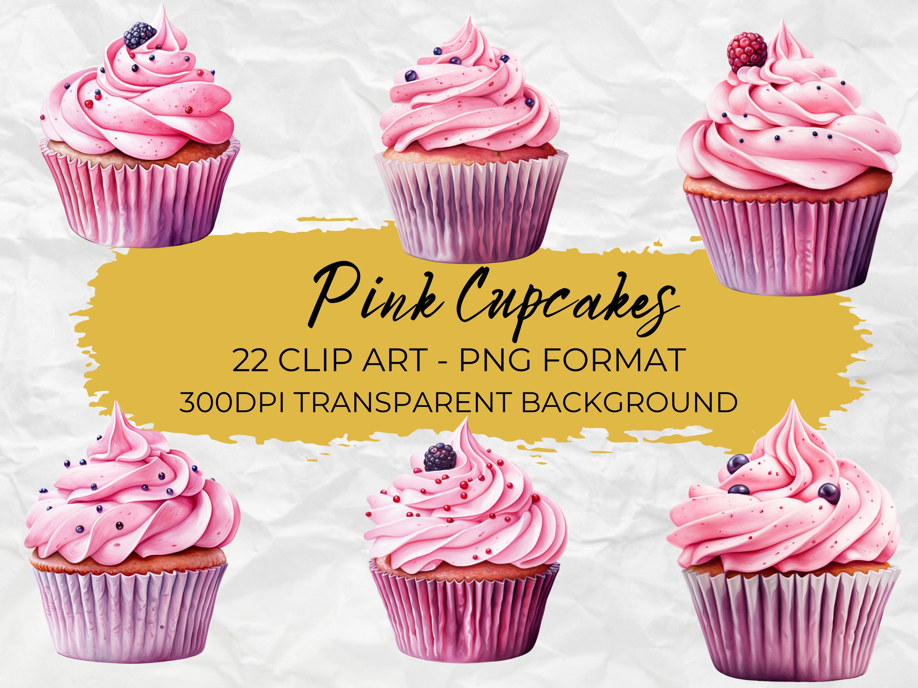 Cupcakes Clip Art Birthday Girl Clip Art Party for Her - Etsy